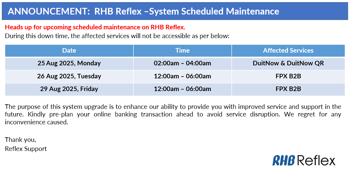 Welcome to RHB Bank at 27 Aug 2025 01:47