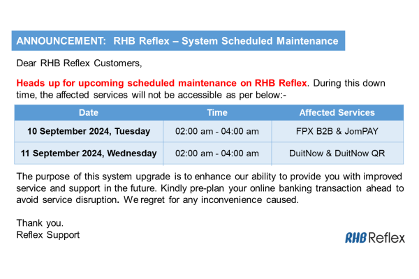 Welcome to RHB Bank at 05 Sep 2024 13:07