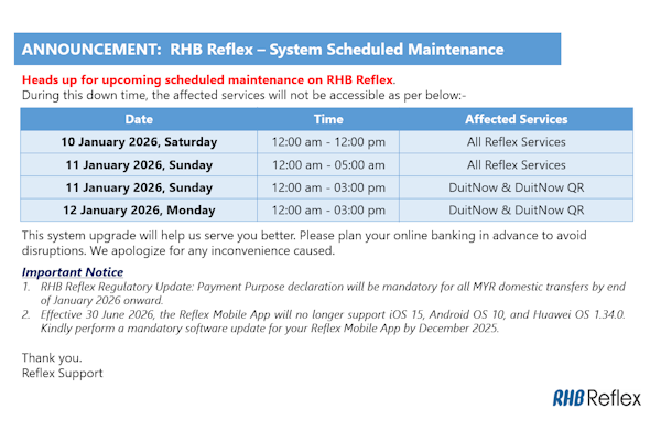 Welcome to RHB Bank at 13 Jan 2026 02:09