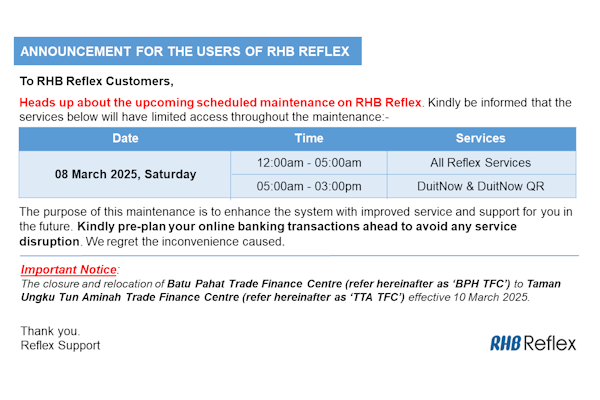 Welcome to RHB Bank at 04 Mar 2025 02:32