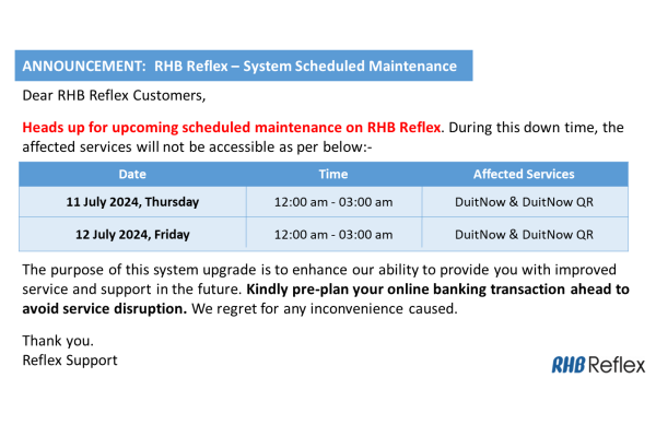 Welcome to RHB Bank at 09 Jul 2024 02:51