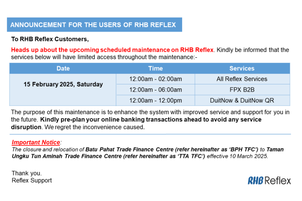 Welcome to RHB Bank at 15 Feb 2025 00:39