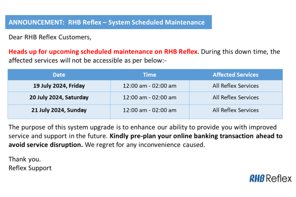 Welcome to RHB Bank at 05 Aug 2024 02:05